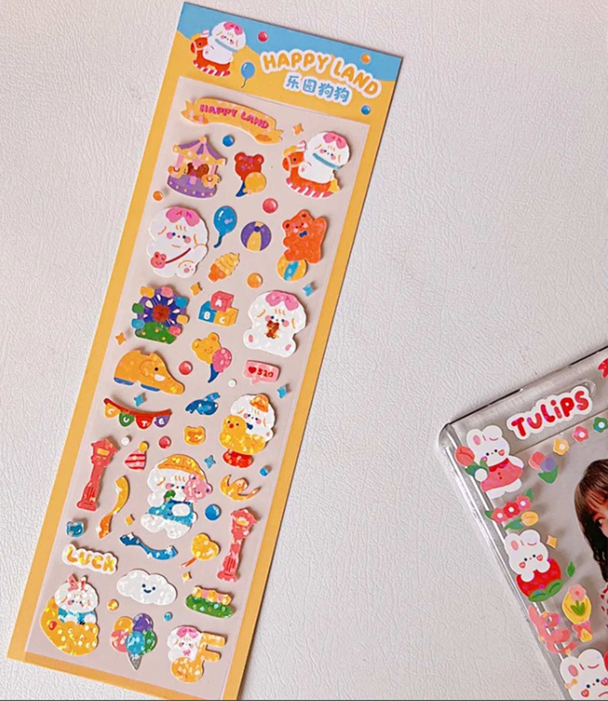 Shiny and Cute Cartoon Stickers / Kawaii and Friendly / - Etsy