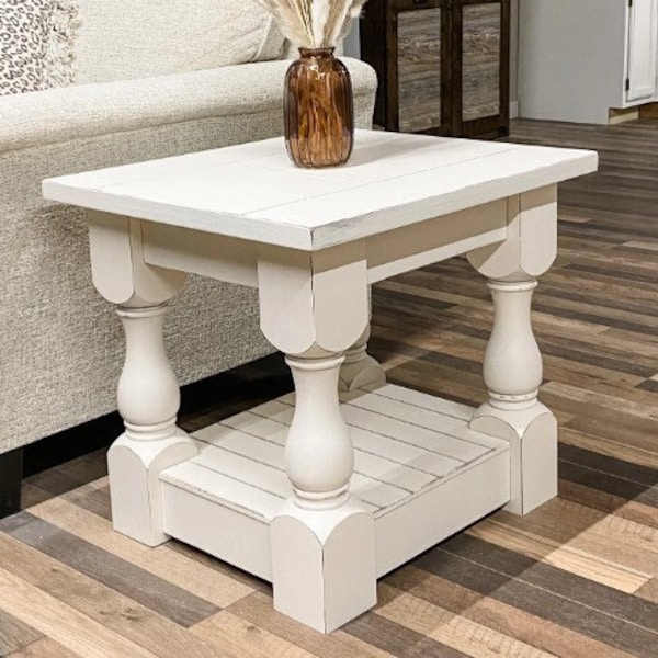 Farmhouse End Table - Etsy