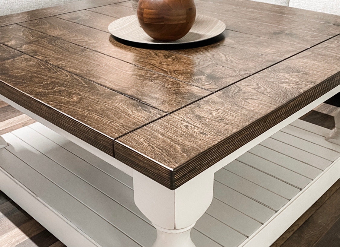 Free Shipping Farmhouse Coffee Table Baluster Coffee Table - Etsy