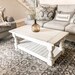 Rustic Baluster Farmhouse Coffee Table Distressed Rectangle Cottagecore ...