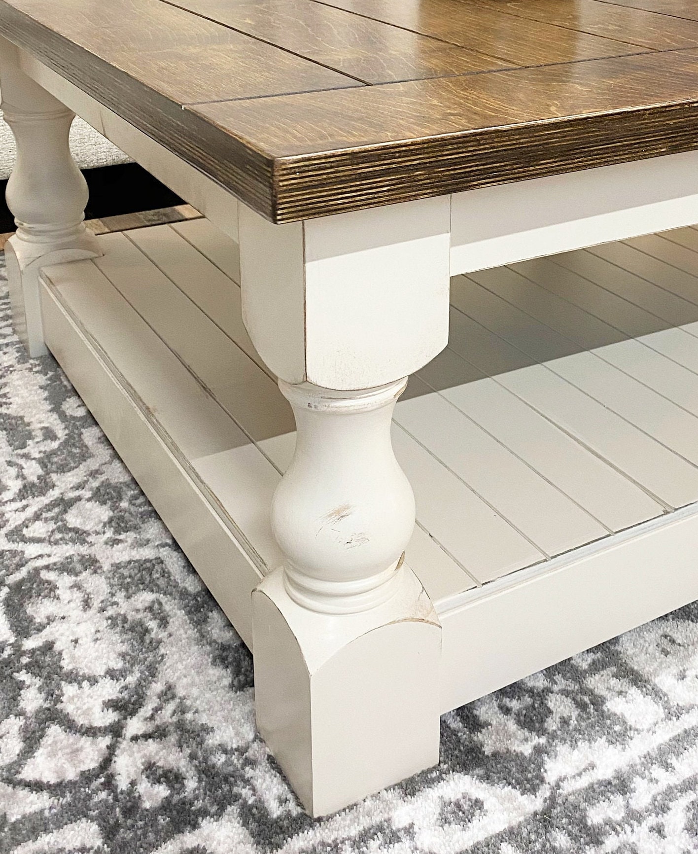 Farmhouse Coffee Table Baluster Coffee Table Farmhouse Style - Etsy