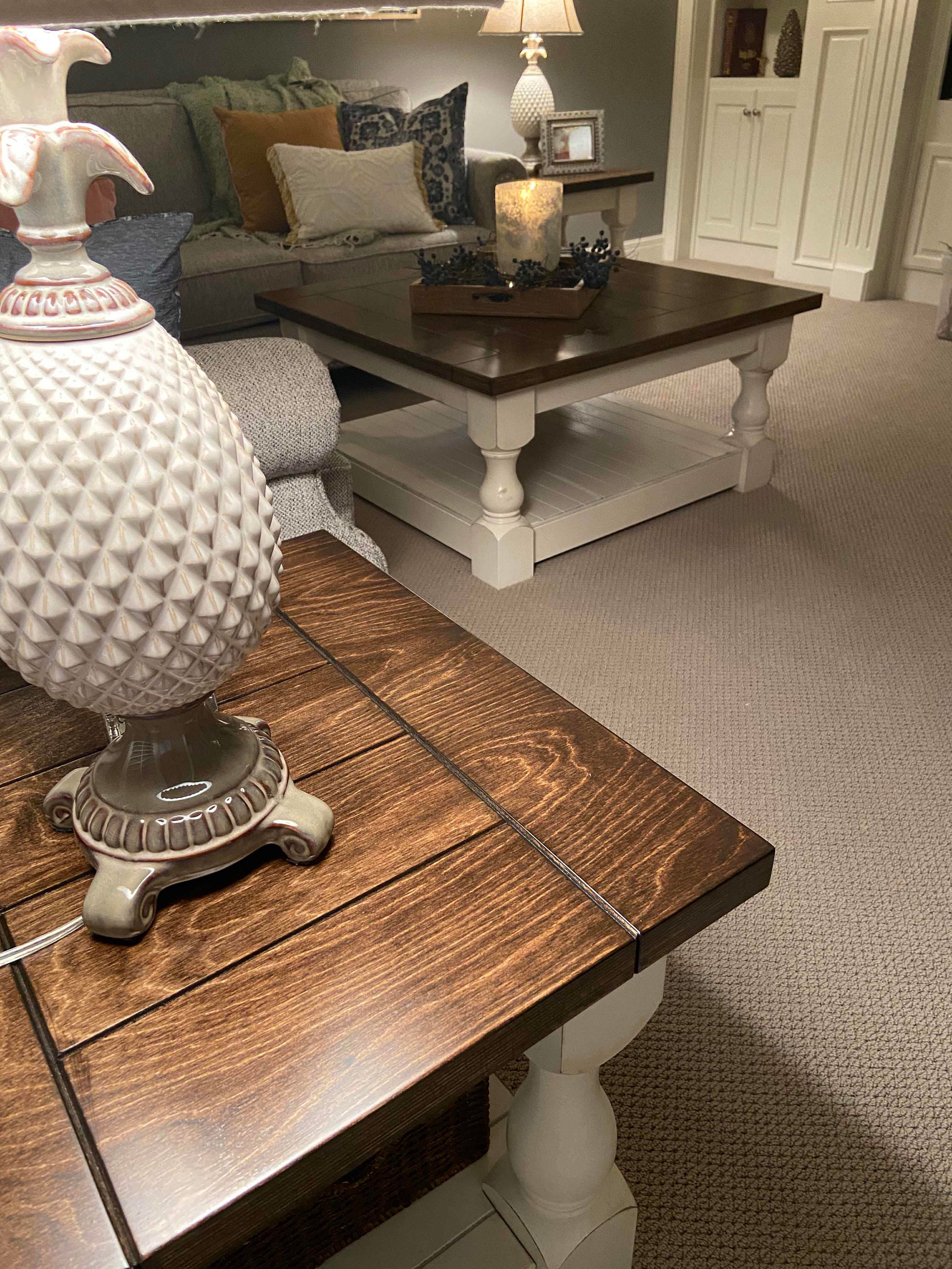 Free Shipping Farmhouse Coffee Table Baluster Coffee Table - Etsy