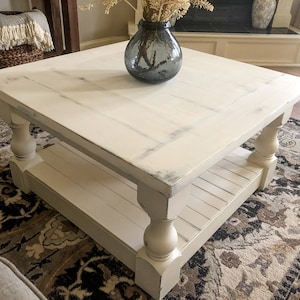 Farmhouse Coffee Table Baluster Coffee Table Farmhouse Style - Etsy