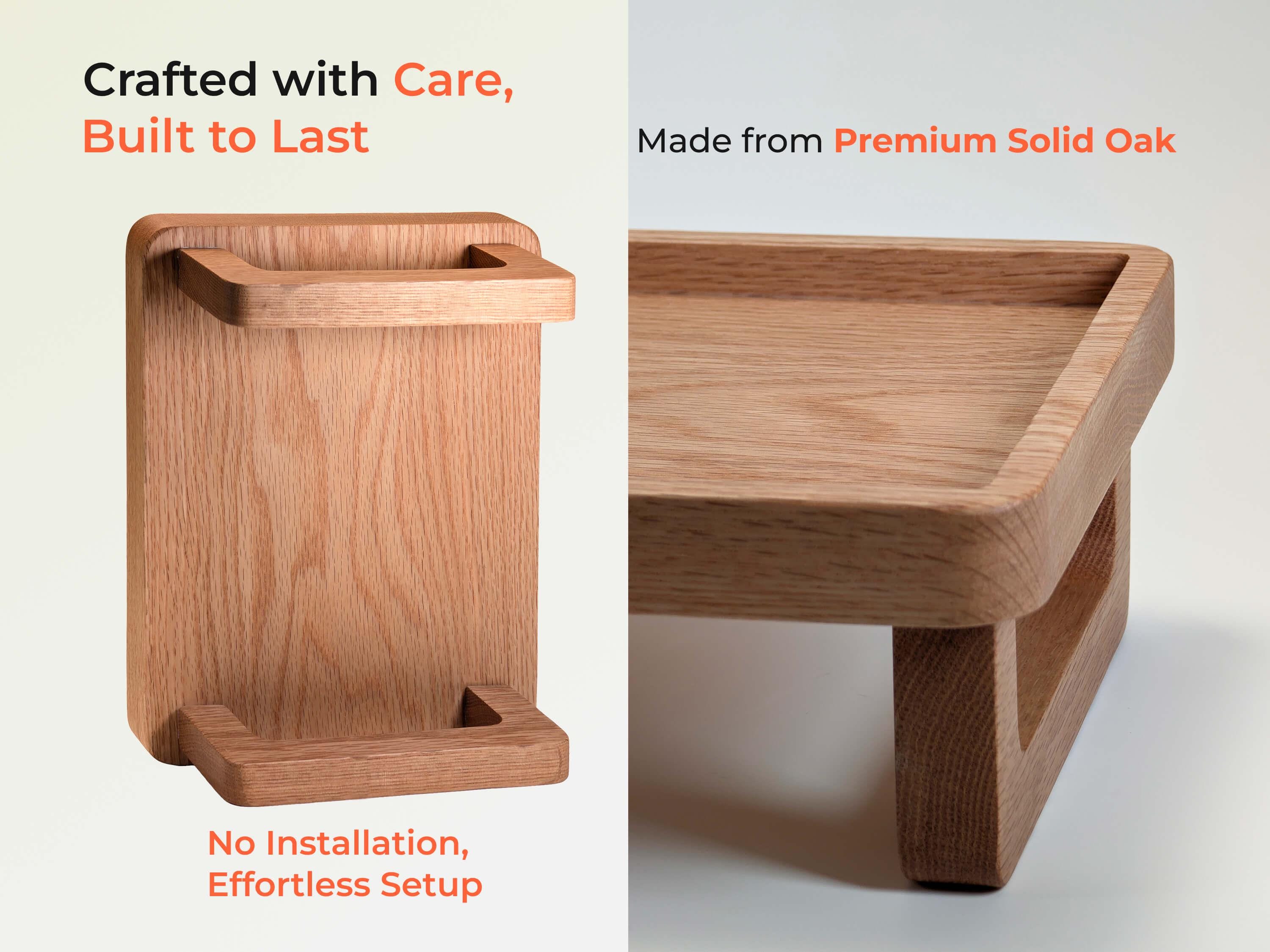 Pour Over Coffee Station Organizer Wood Display Riser, for Pour Over ...