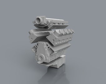 Model Engine Stl File - Etsy