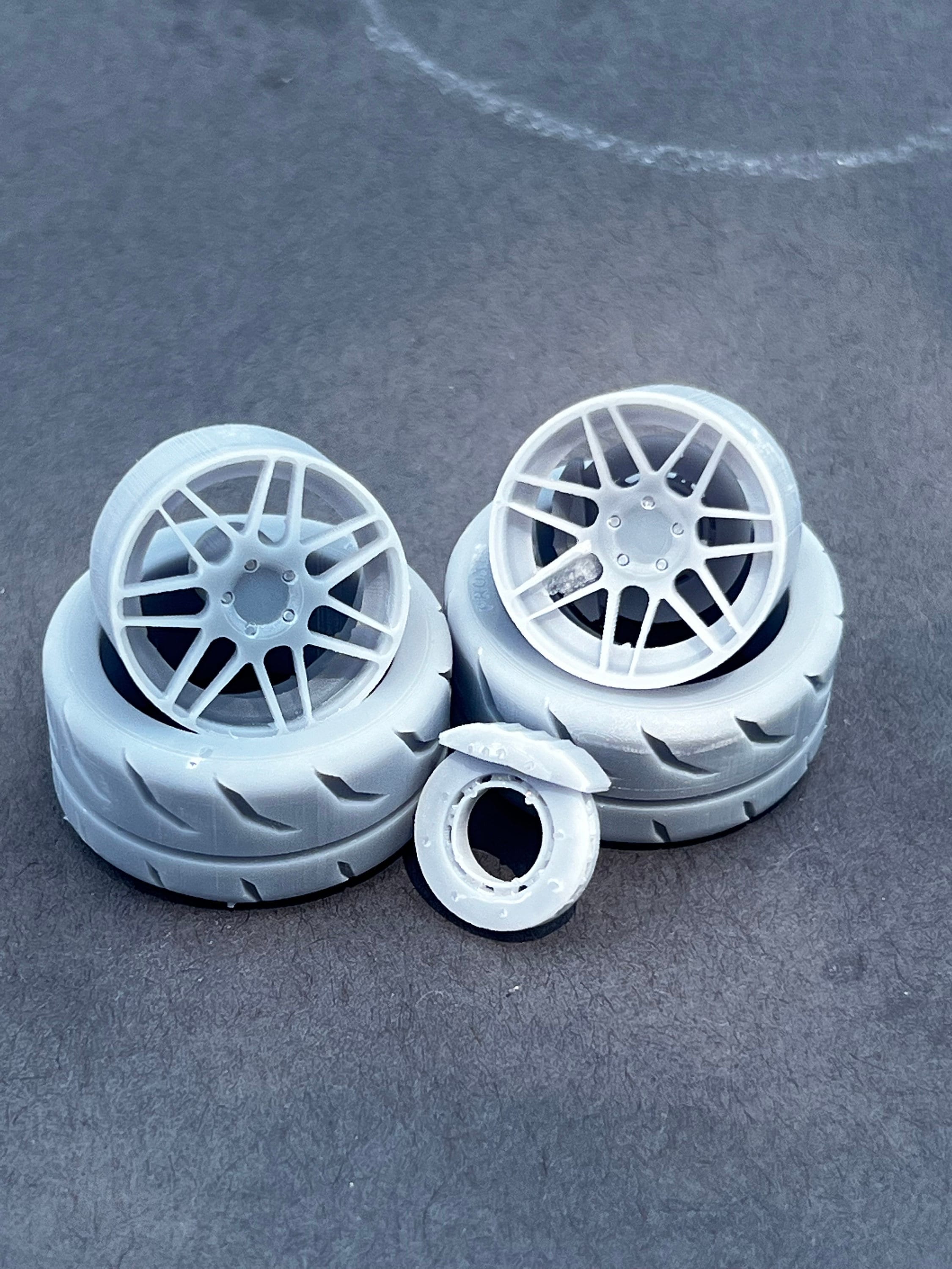 1/24,1/25 Scale Resin 3d Printed “pro-touring” Style Wheel Set - Etsy