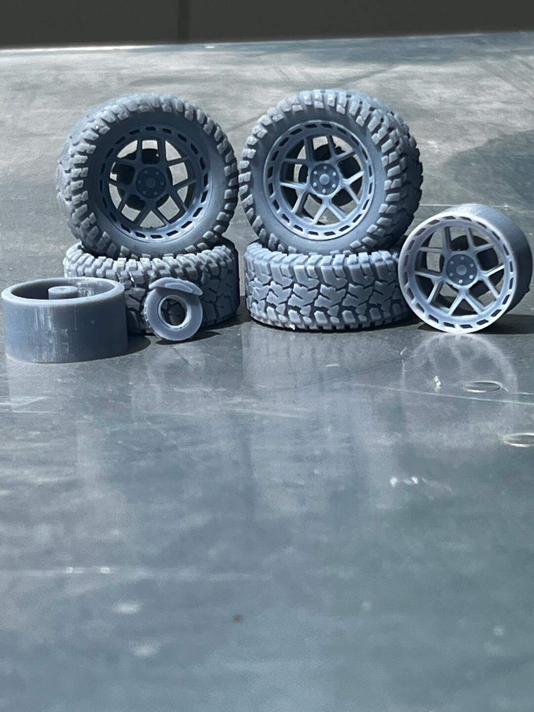 Off-road Style 1/24, 1/25 Scale Resin 3d Printed Model Wheel Set - Etsy