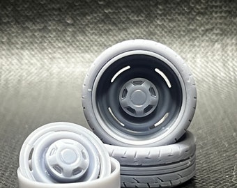 1:24/25 Scale Resin 3d Printed pro-touring Style Model Car Wheel Set - Etsy