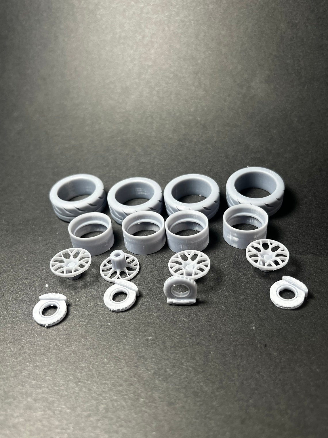 1:24 Scale 18in 4-piece Resin 3D Printed Model Car Wheel Set - Etsy