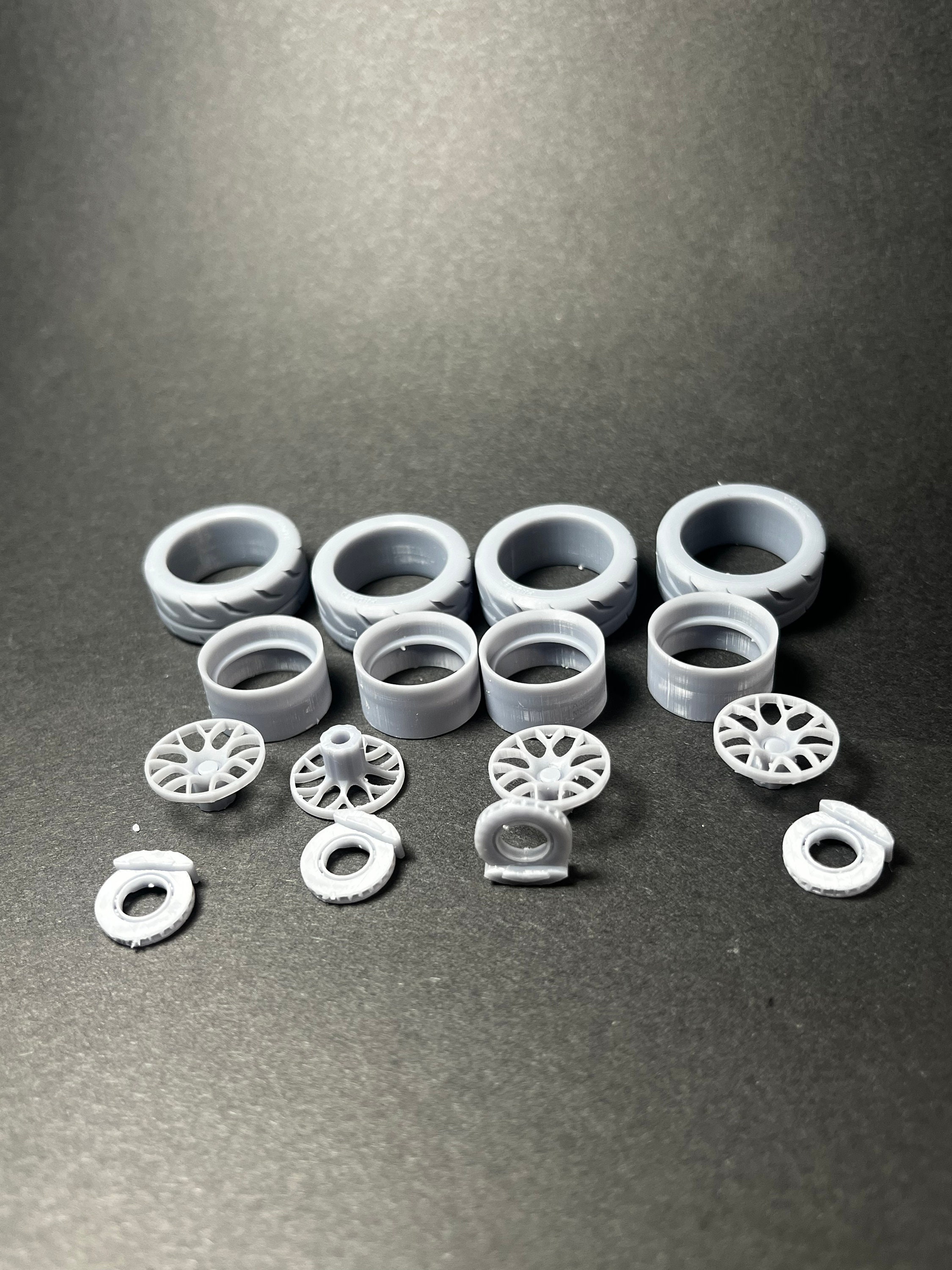 1:24 Scale 18in 4-piece Resin 3D Printed Model Car Wheel Set - Etsy