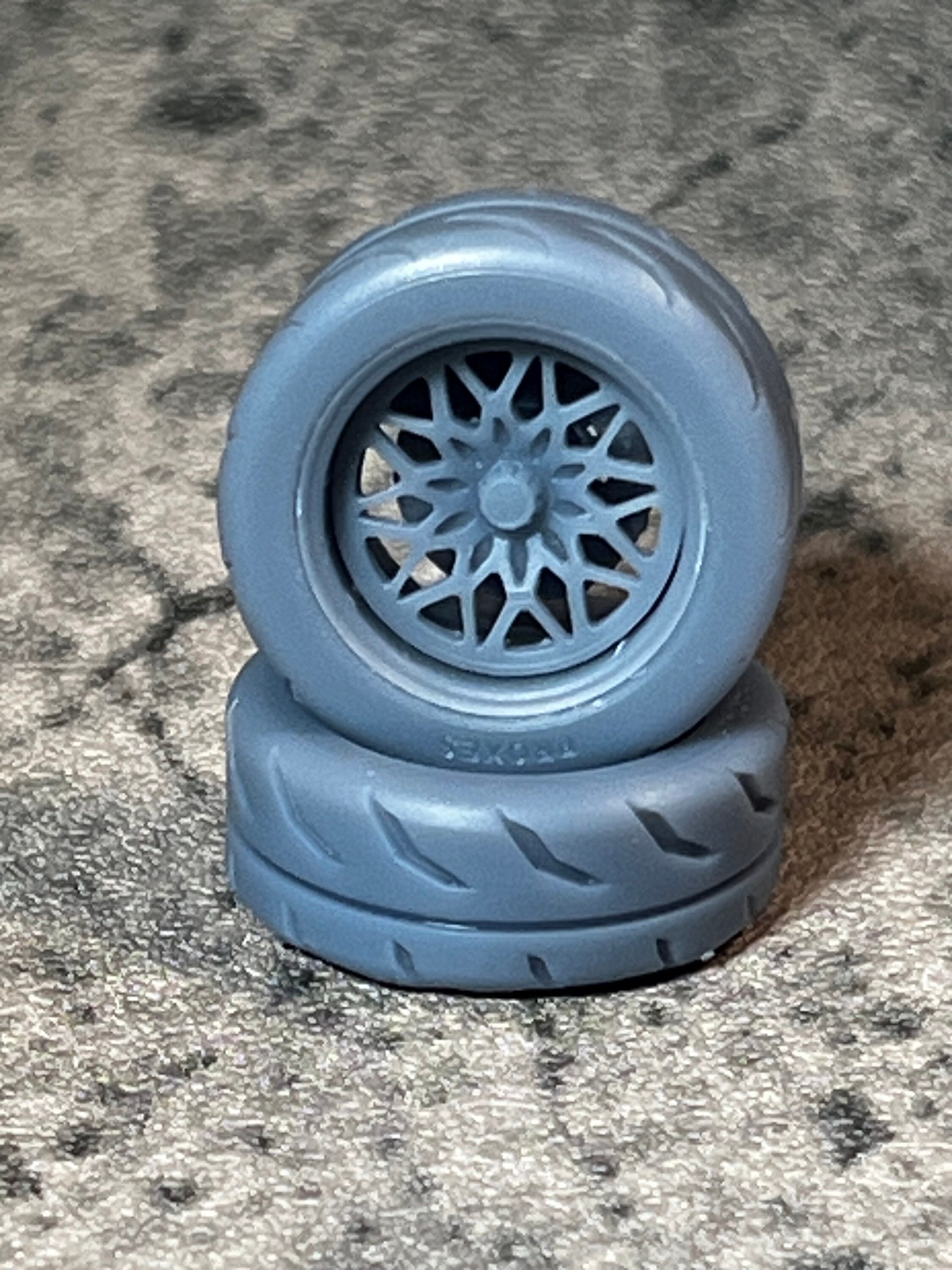 1/24 Scale Resin 3d Printed “snowflake” Style Model Car Wheel Set - Etsy