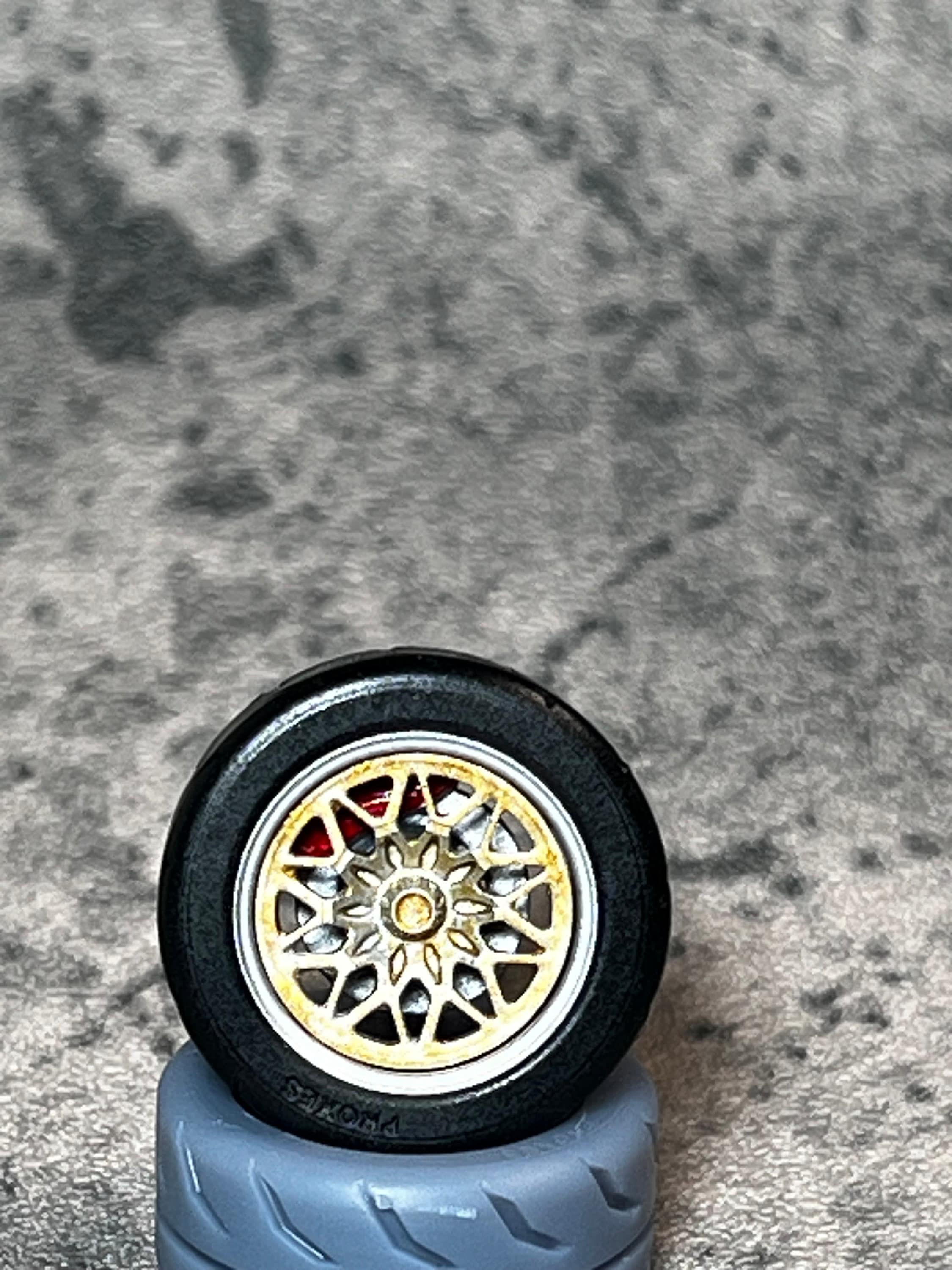 1/24 Scale Resin 3d Printed “snowflake” Style Model Car Wheel Set - Etsy