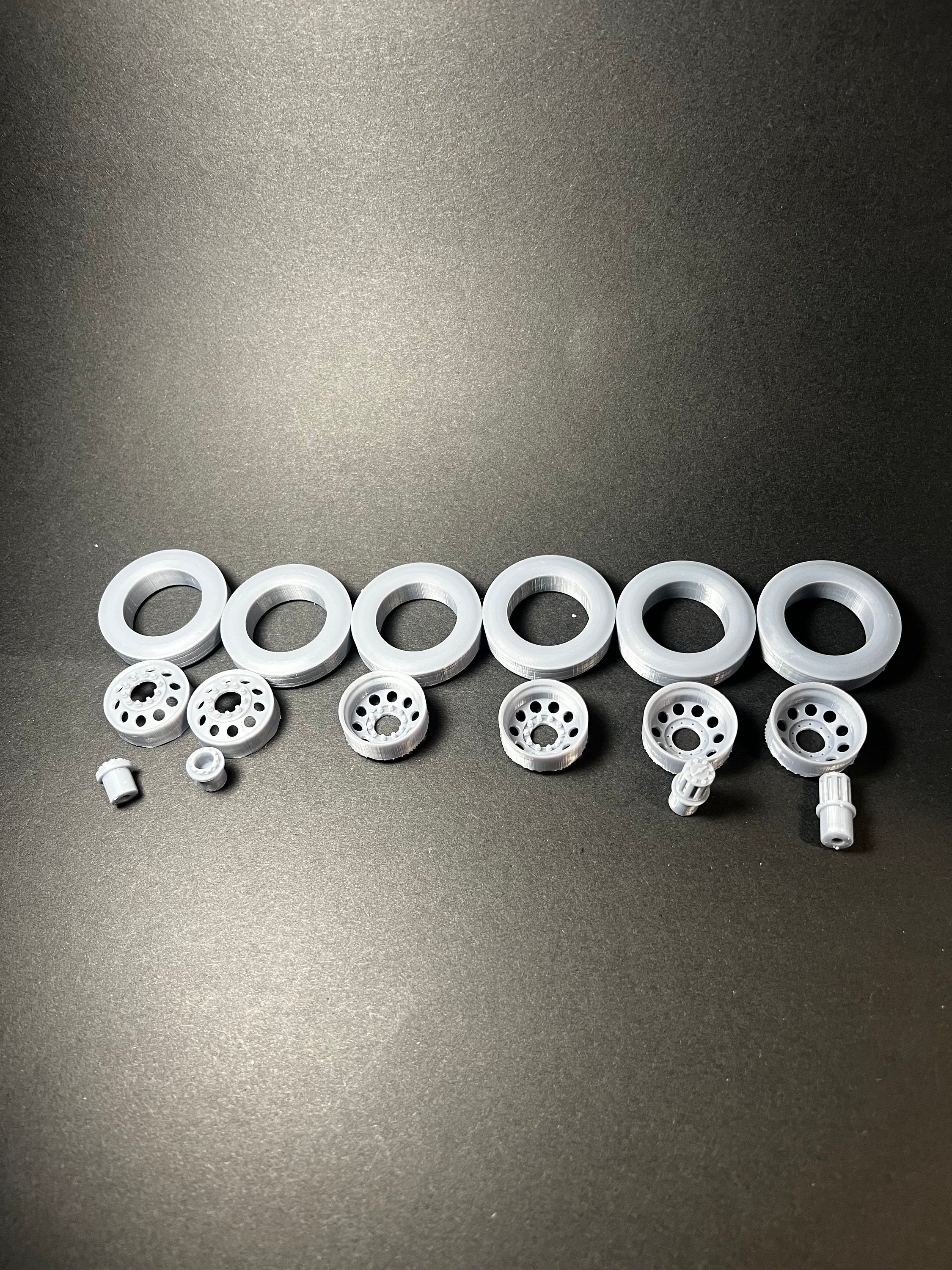 1:24 Scale “dually” Resin 3d Printed Wheel Set for Model Cars and ...