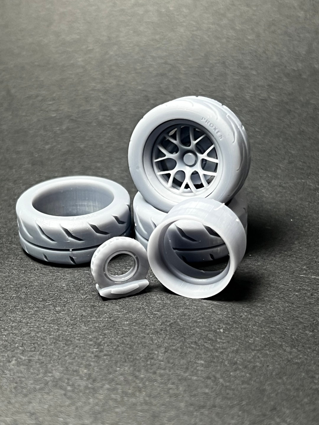 1:24 Scale 18in 4-piece Resin 3D Printed Model Car Wheel Set - Etsy