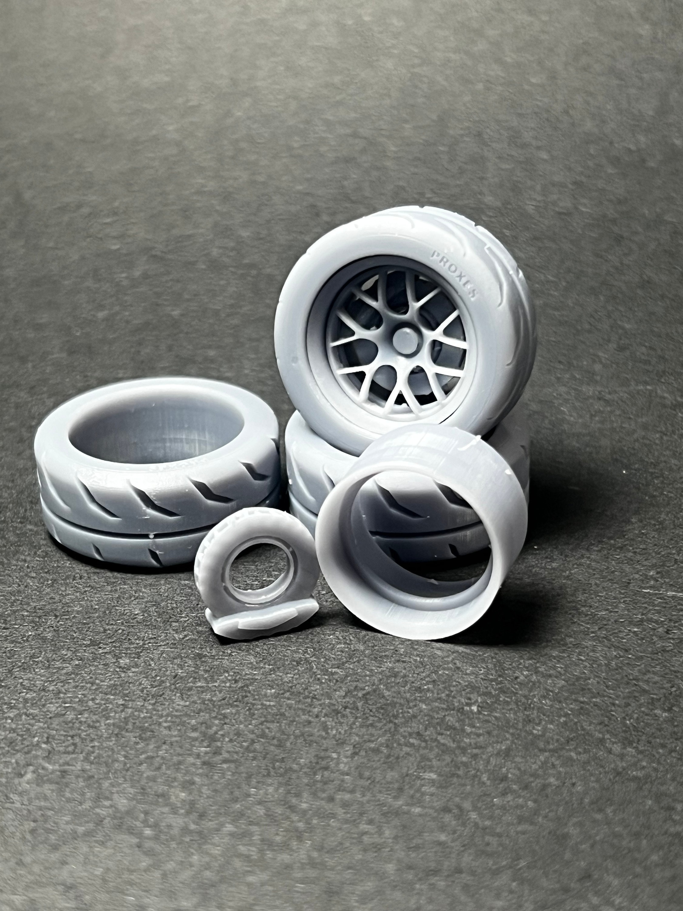 1:24 Scale 18in 4-piece Resin 3D Printed Model Car Wheel Set - Etsy
