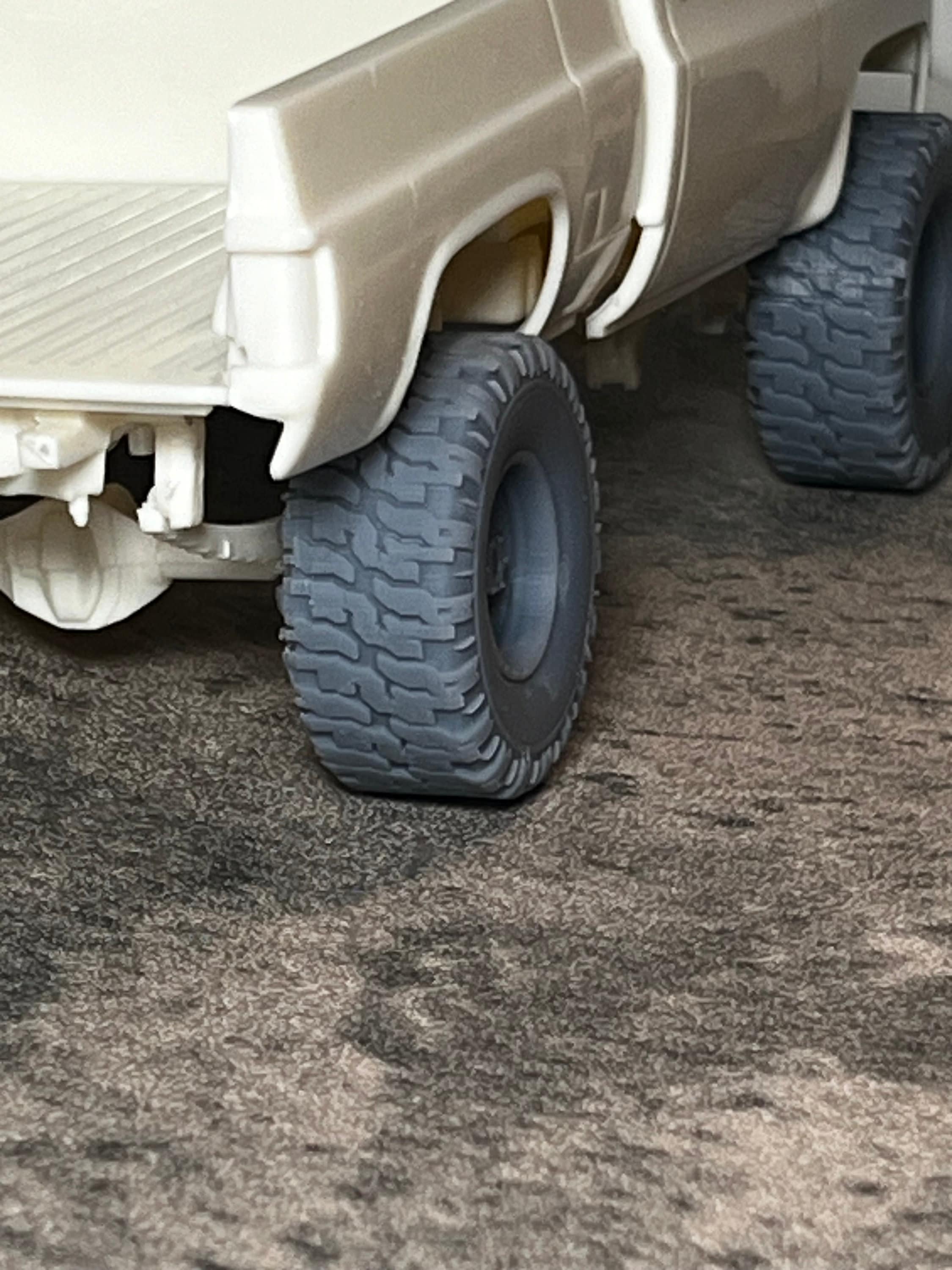 Off-road 1/24, 1/25 Scale Resin 3d Printed Model Wheel Set - Etsy