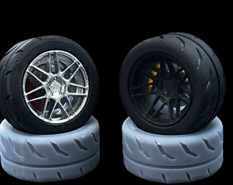1:24/25 Scale Resin 3d Printed pro-touring Style Model Car Wheel Set - Etsy
