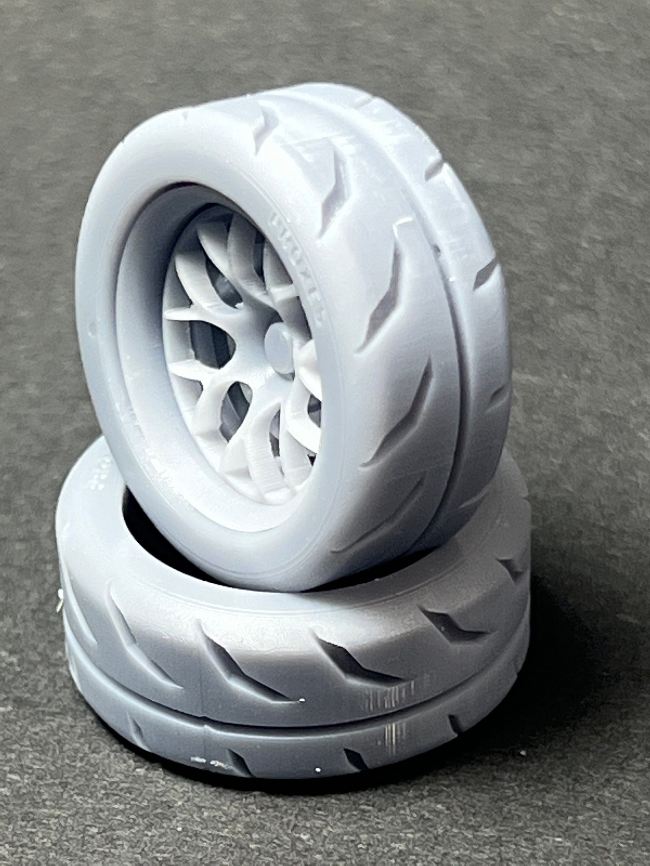 1:24 Scale 18in 4-piece Resin 3D Printed Model Car Wheel Set - Etsy