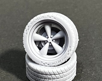 1:24/25 Scale Resin 3d Printed pro-touring Style Model Car Wheel Set - Etsy