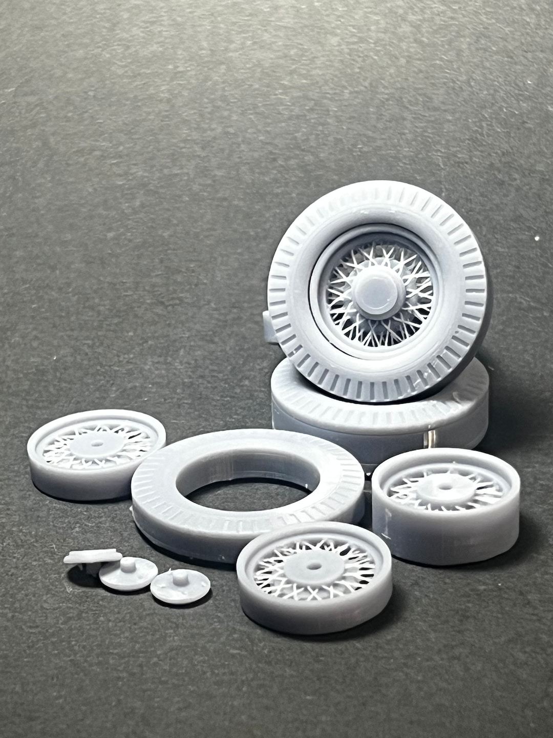 1:24 Scale 20in 3-piece “rat-rod” Resin 3d Printed Model Car Wheel Set ...