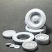 1:24 Scale 20in 3-piece “rat-rod” Resin 3d Printed Model Car Wheel Set ...