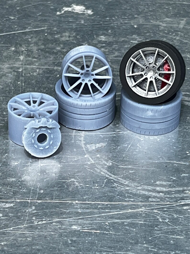 1/24,1/25 Scale Resin 3d Printed ford GT MK II Style Wheel Set - Etsy