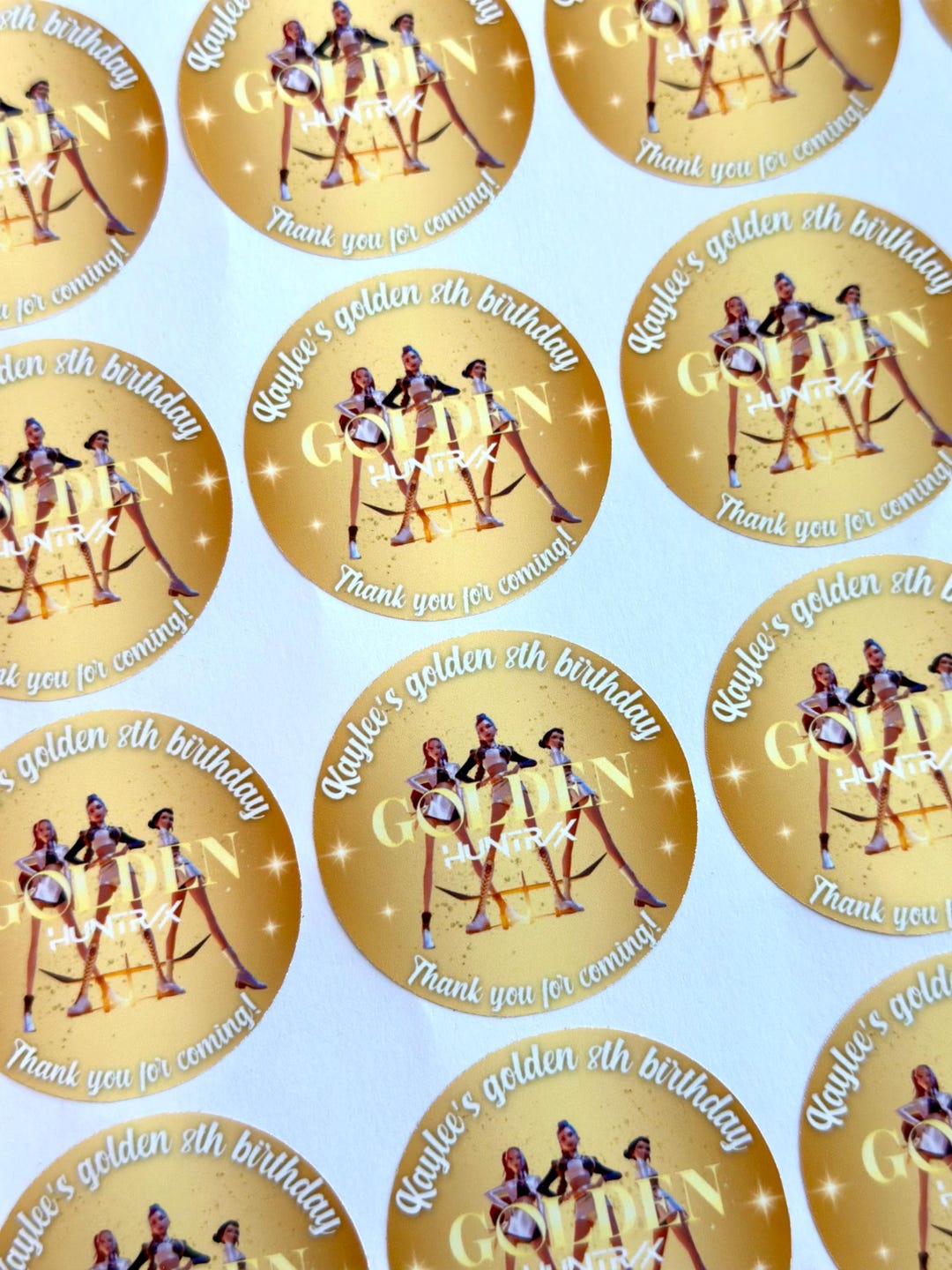 Huntrix Golden Birthday Stickers, Huntrix Golden Birthday, Huntrix ...