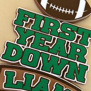 First Year Down Cake Topper, First Year Down, First Year Down Party ...
