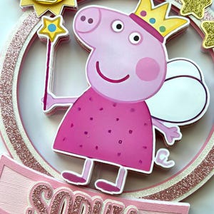 Peppa Pig Cake Topper, Peppa Pig Theme, Peppa Pig Birthday, Peppa Pig ...
