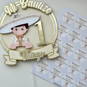 Charro Stickers, Charrito Stickers, Charro Baptism, Bautizo Charro ...