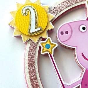 Peppa Pig Cake Topper, Peppa Pig Theme, Peppa Pig Birthday, Peppa Pig ...