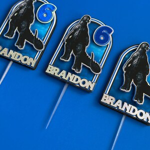 Godzilla Cupcake Toppers, Godzilla Birthday, Godzilla Birthday Party ...