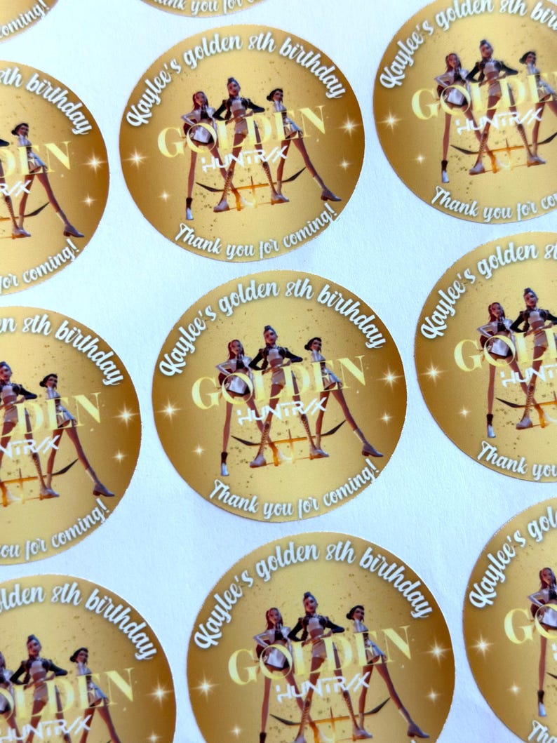 Huntrix Golden Birthday Stickers, Huntrix Golden Birthday, Huntrix ...
