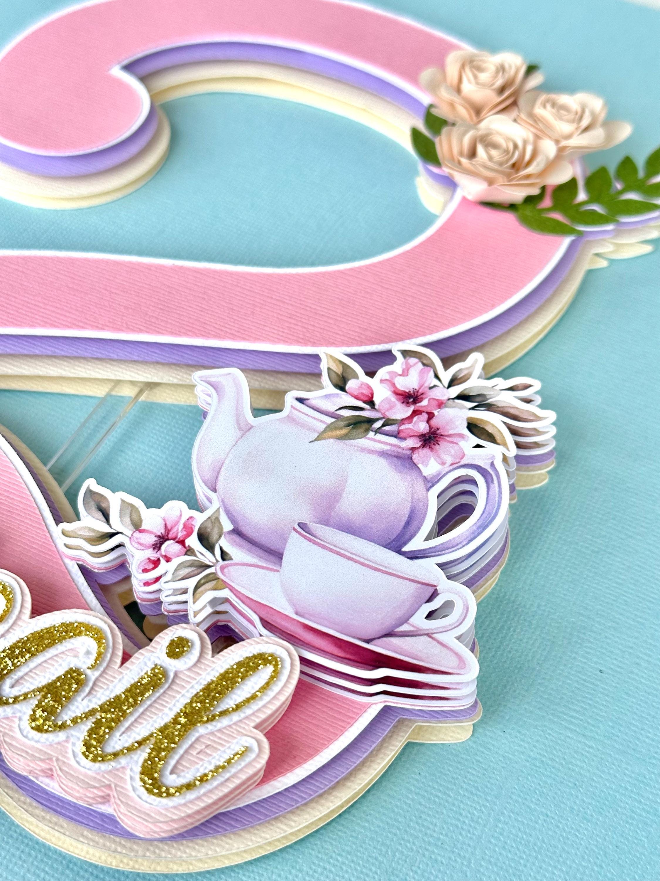 Tea for Two Cake Topper, Tea for Two Party, Tea for Two Birthday, Tea ...