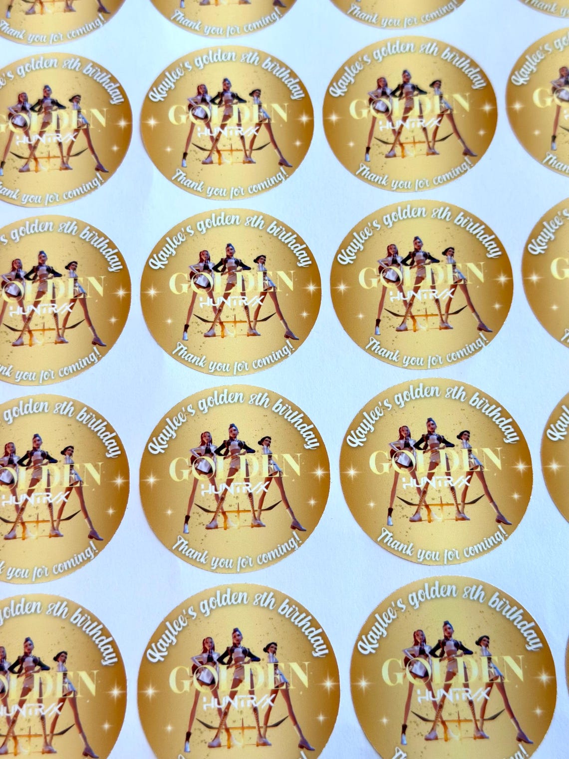 Huntrix Golden Birthday Stickers, Huntrix Golden Birthday, Huntrix ...