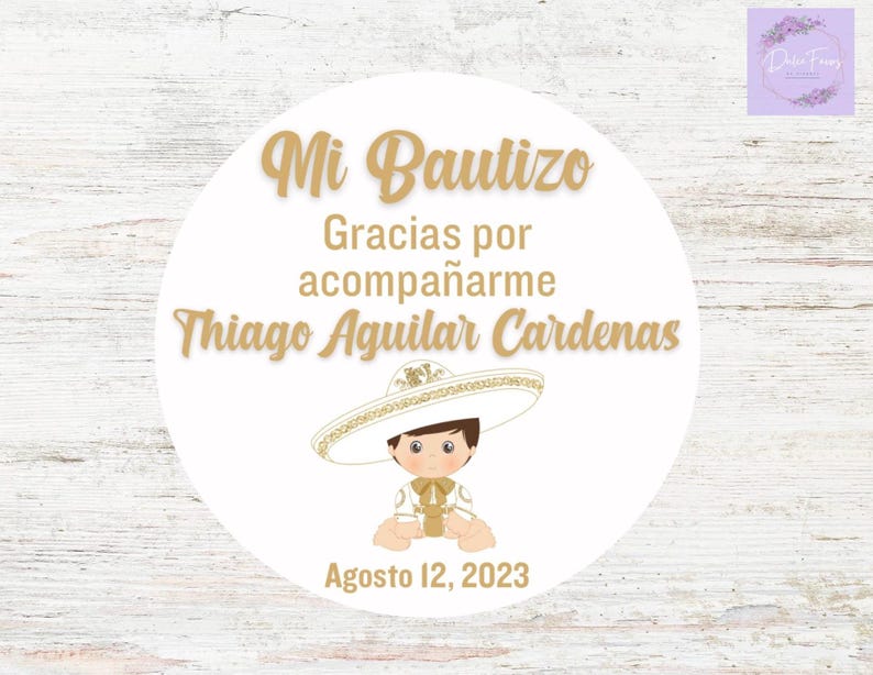 Charro Stickers, Charrito Stickers, Charro Baptism, Bautizo Charro ...