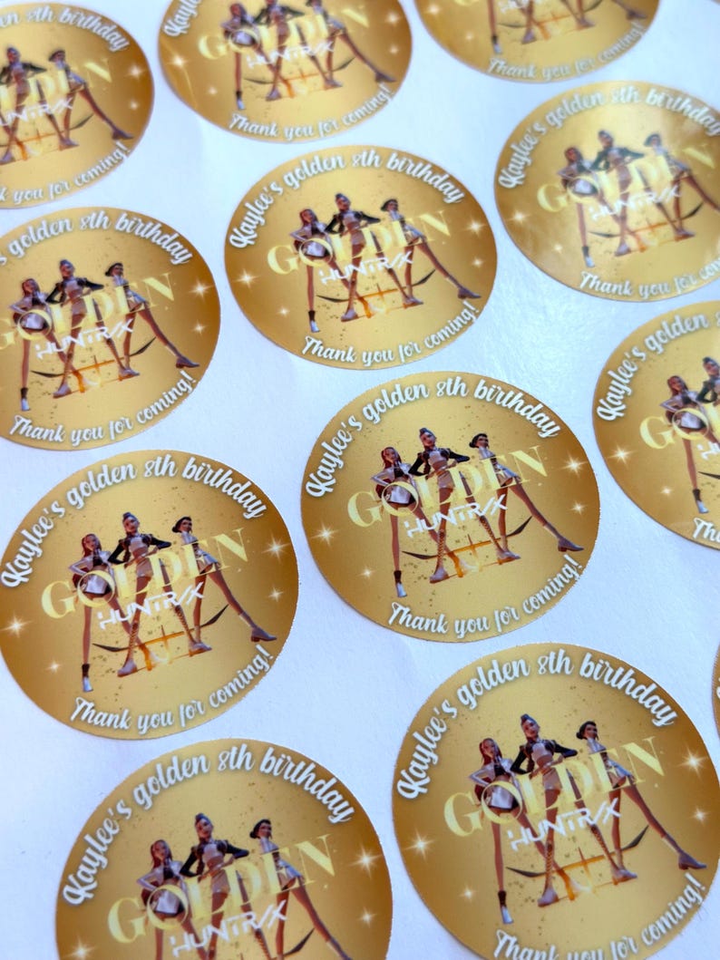 Huntrix Golden Birthday Stickers, Huntrix Golden Birthday, Huntrix ...