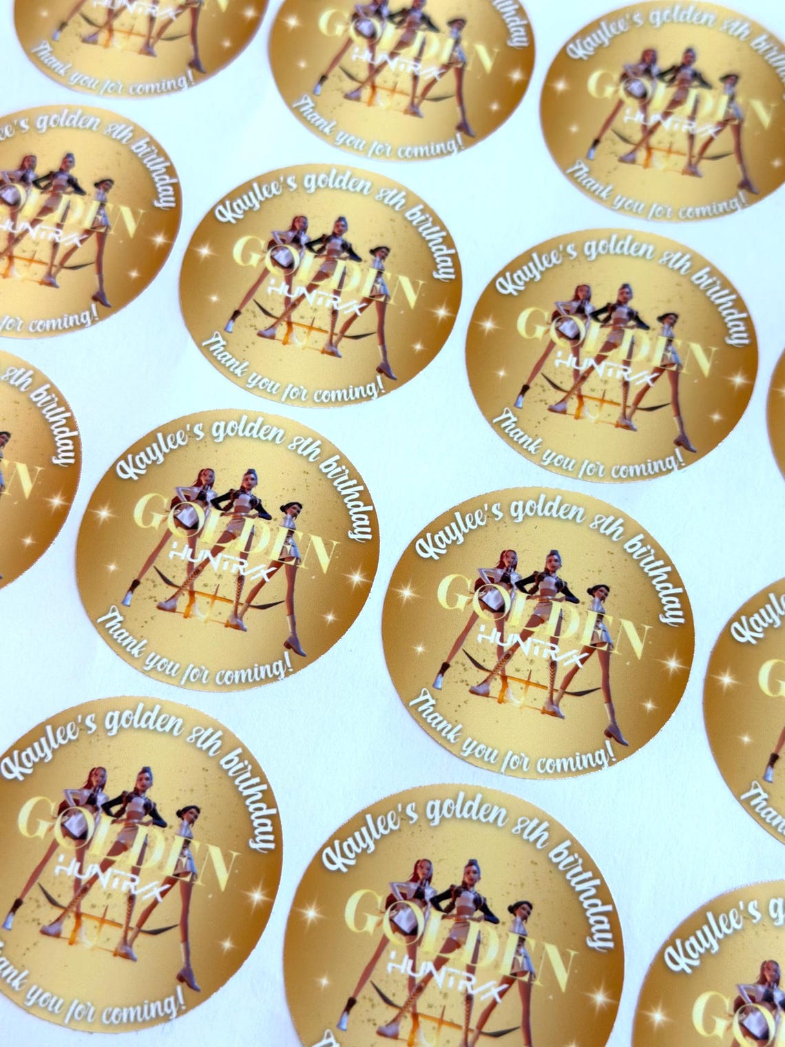 Huntrix Golden Birthday Stickers, Huntrix Golden Birthday, Huntrix ...