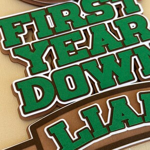 First Year Down Cake Topper, First Year Down, First Year Down Party ...