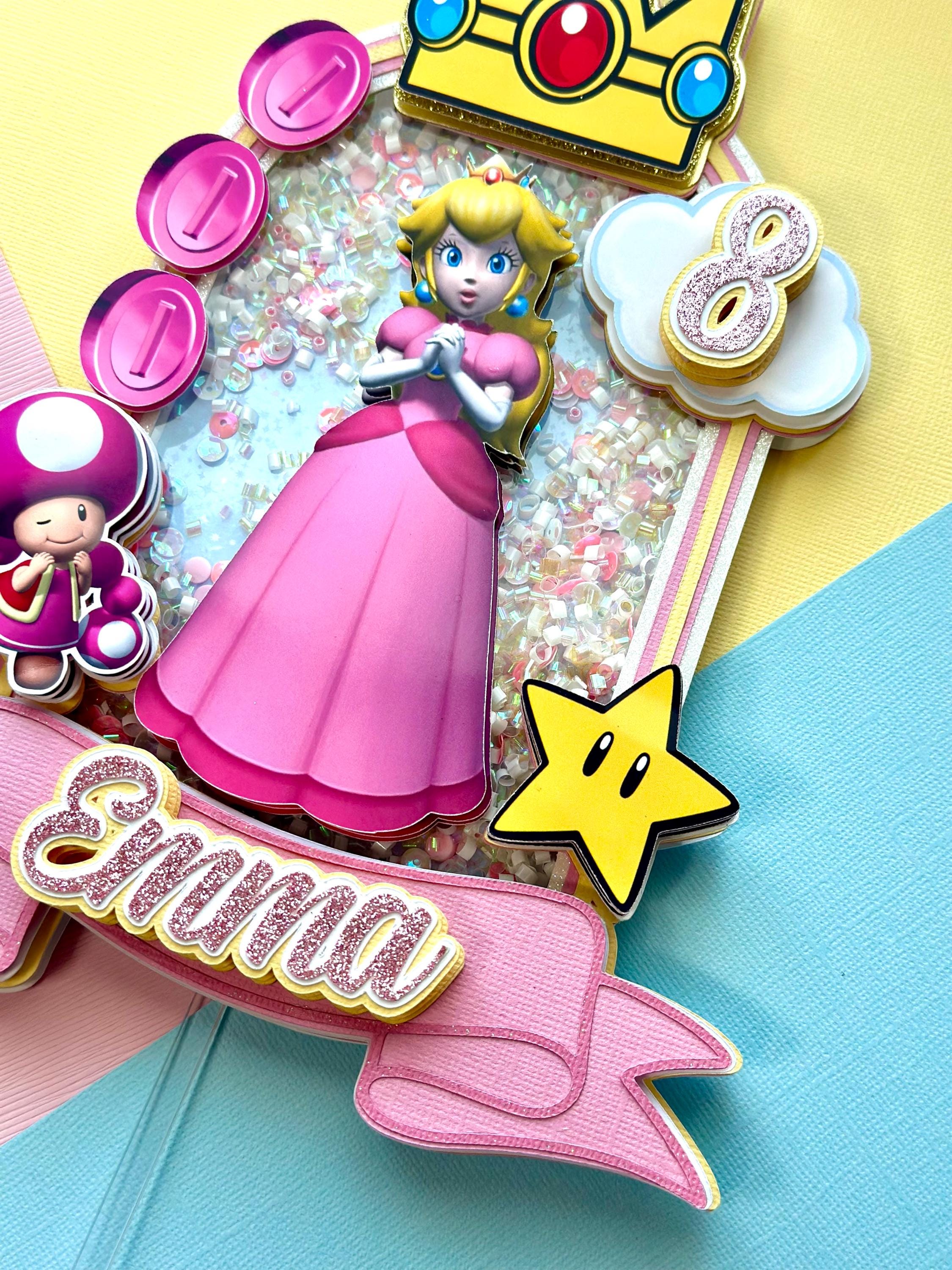 Princess Peach Cake Topper, Princess Peach Birthday, Princess Peach ...