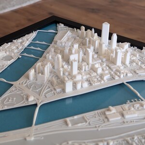 Pittsburgh - 3D Printed City Map Wall Art - Home Decor - Framed Map ...