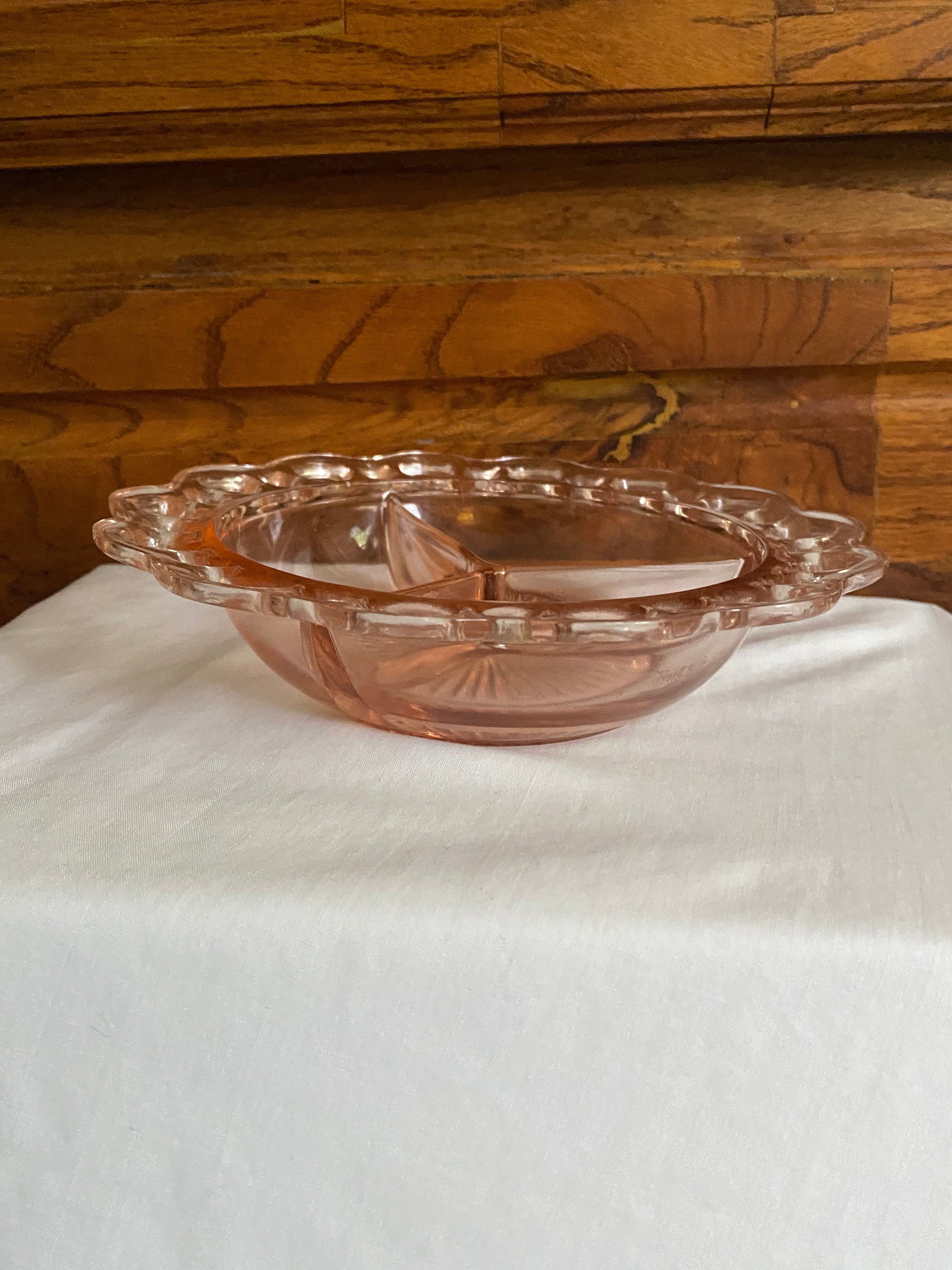 Pink Depression Glass Candy Dishes - Etsy
