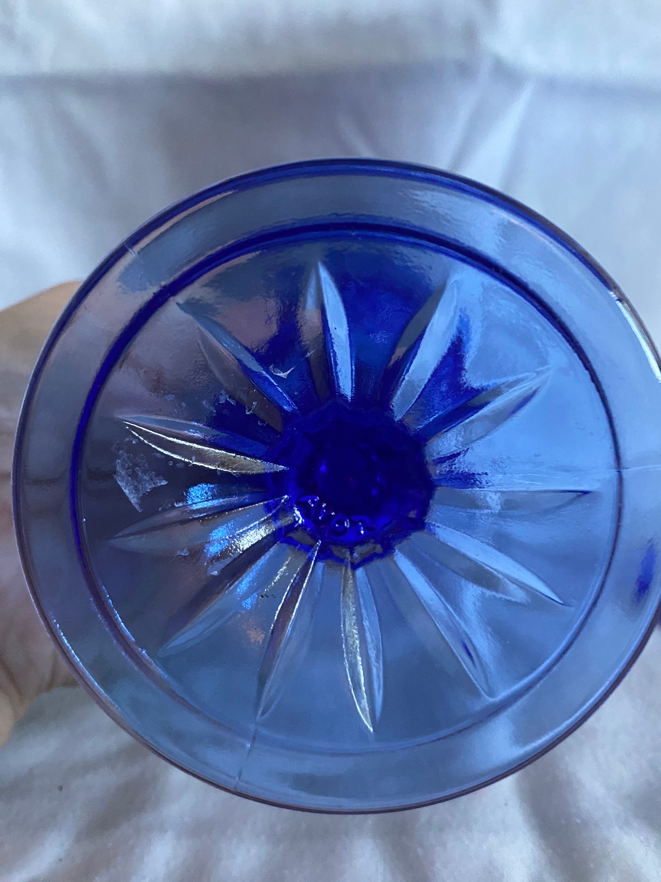 Avon Cobalt Blue Festoria Goblets (set of 2) - Etsy