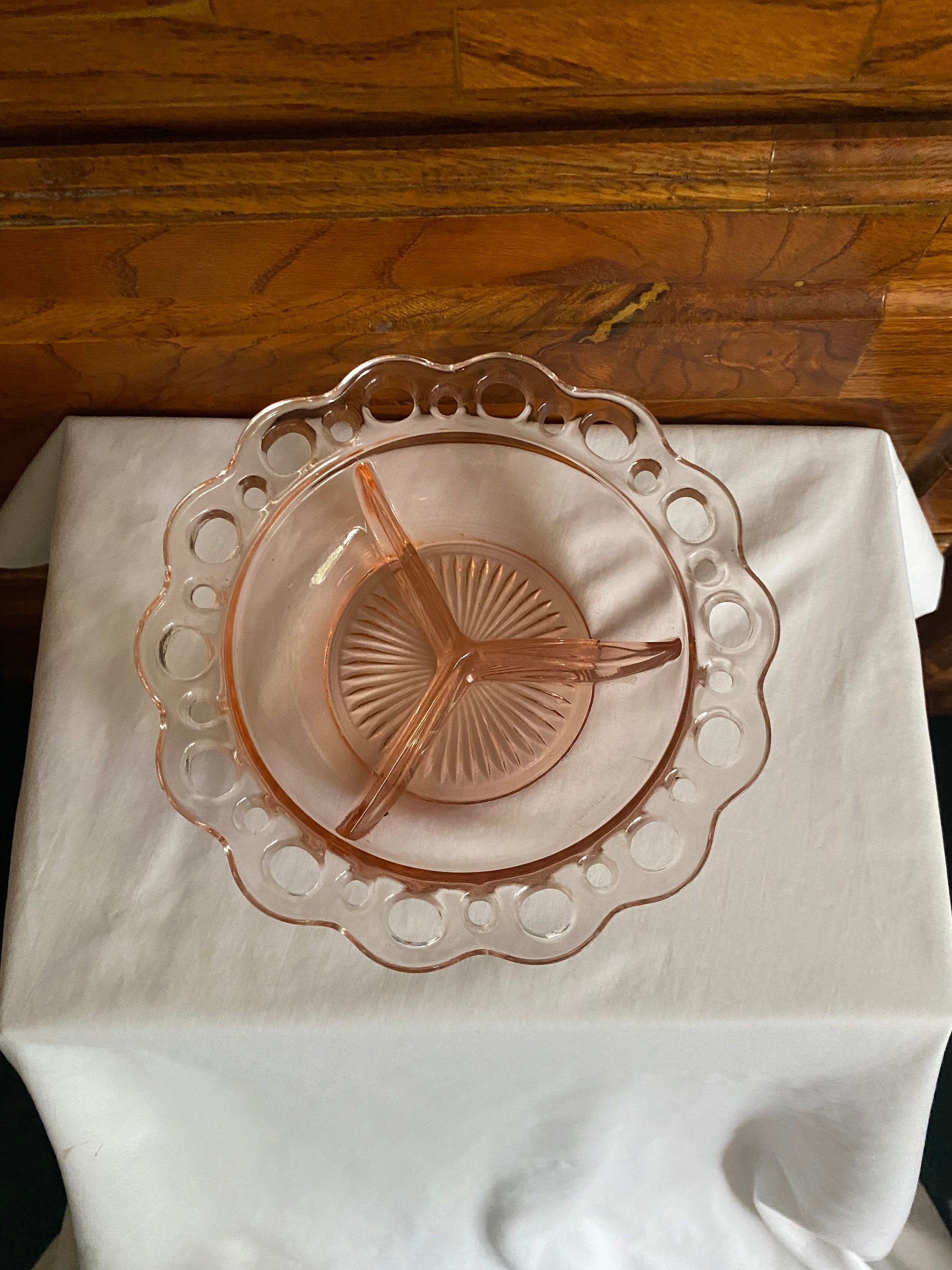 Pink Depression Glass Candy Dishes - Etsy