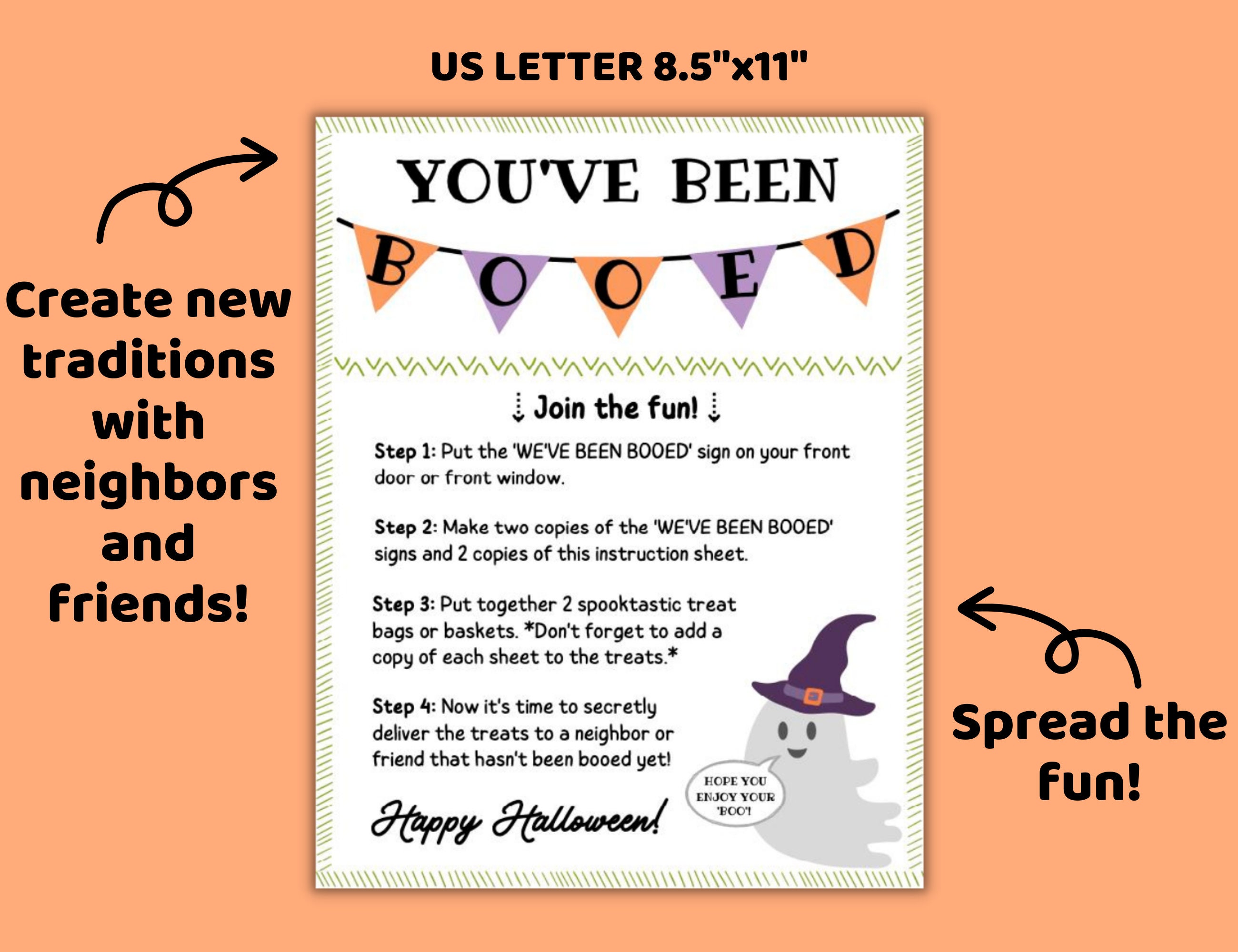 You've Been Booed Halloween Signs / Digital Download - Etsy