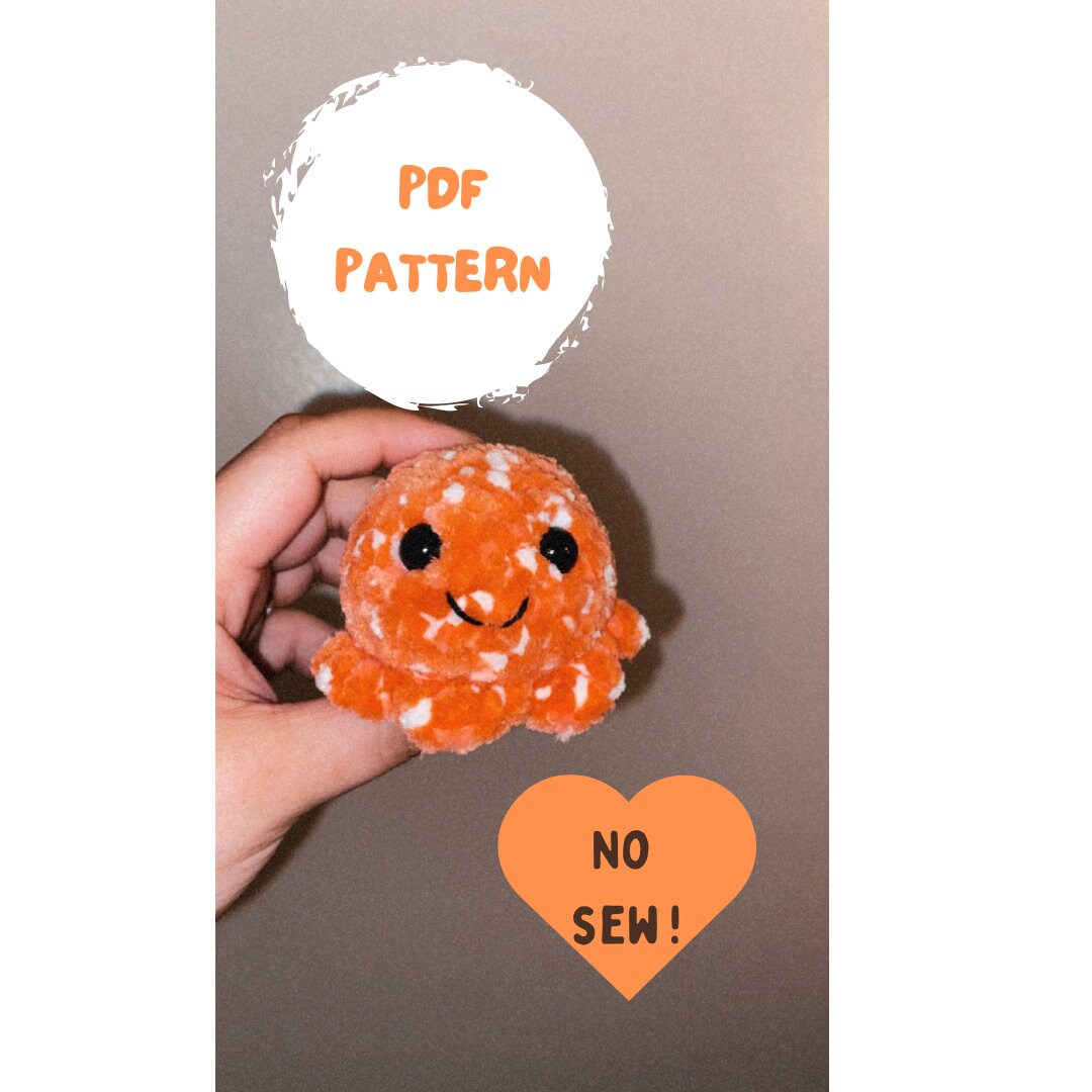 Mini Octopus Crochet Pattern Pdf Pattern Only No Sew Beginner 9618