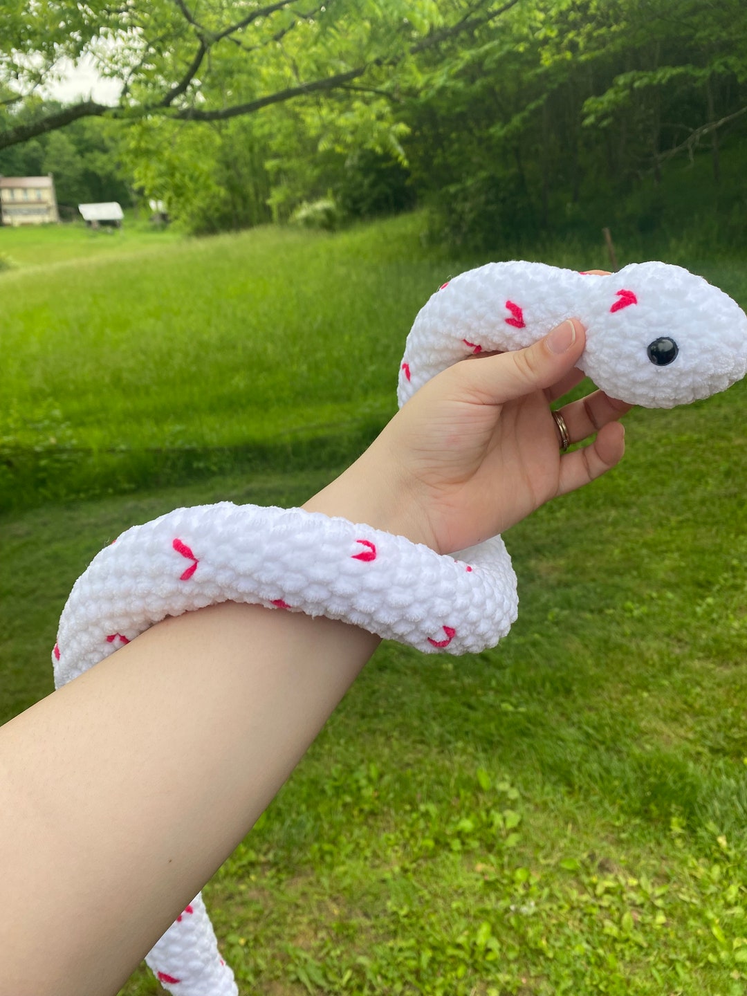 Crocheted Snake Plushie Custom Snake Stuffed Animal - Etsy