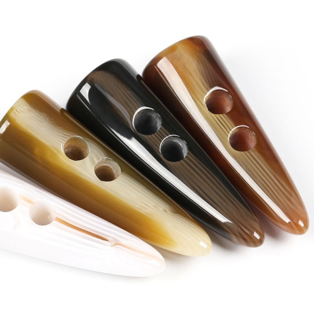 Resin Bull Horn Toggle Button: Medieval Viking Style (1pcs) - Etsy