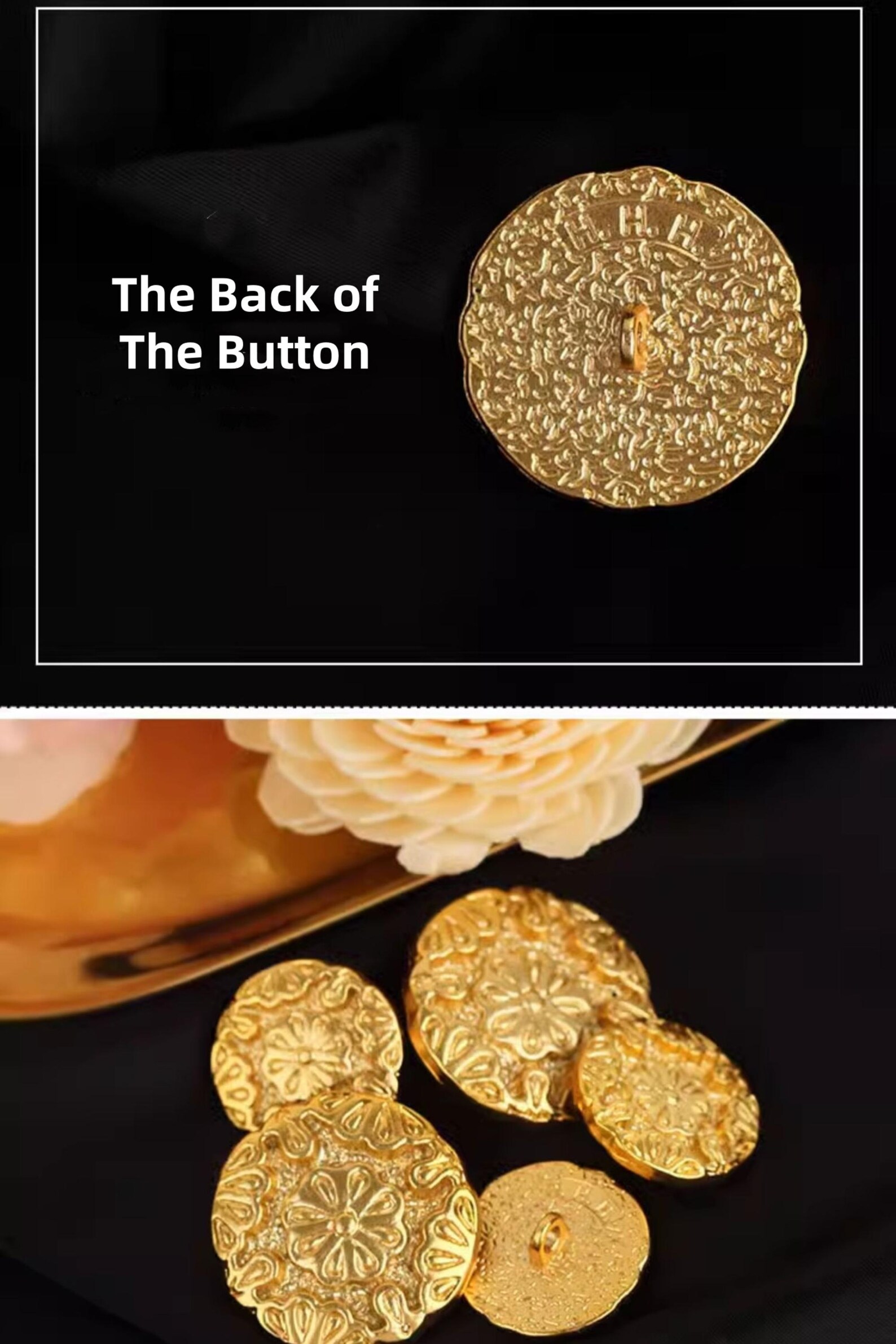Vintage Gold Metal Floral Buttons(1pcs/pack) - Etsy