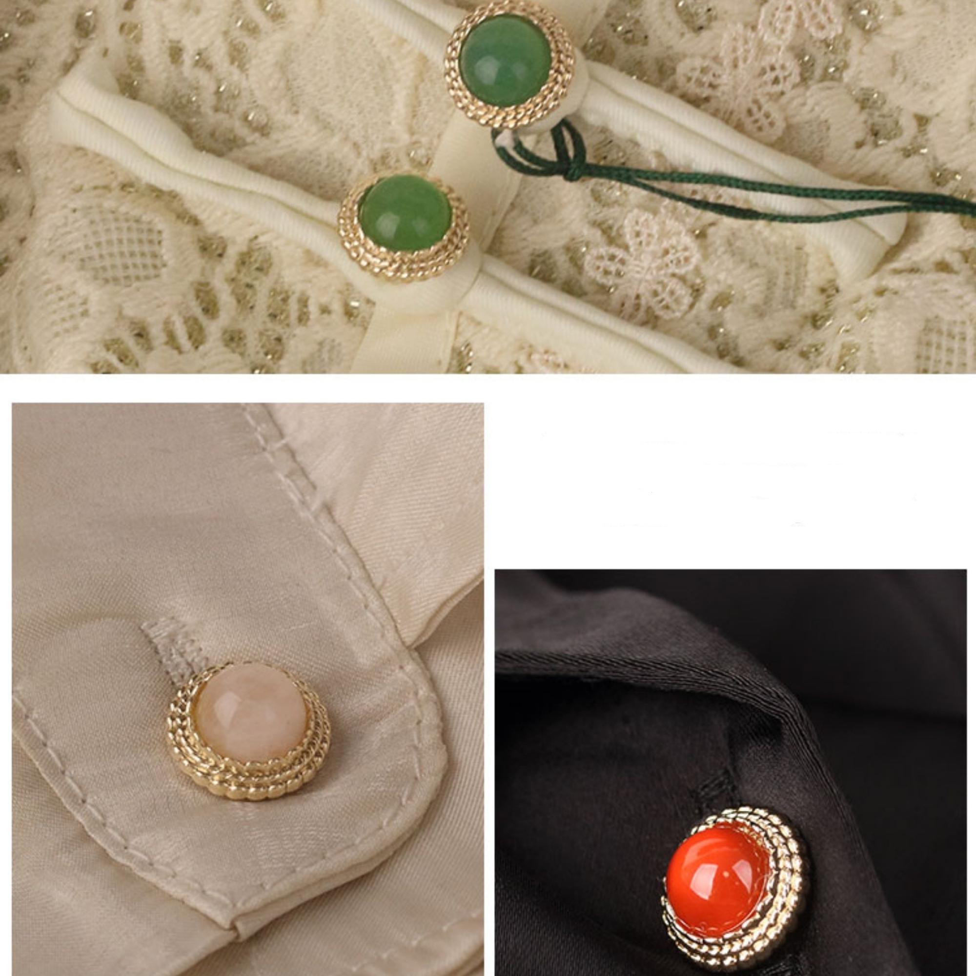 Timeless Gemstone Buttons, A Touch of Vintage Elegance - Etsy